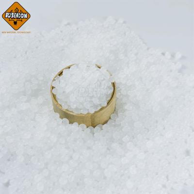 China Poseidon G2095 7mm EPE Foam Adhesive White Granule PO Hot Melt Glue 95°C Softening Point 25kg Bag for sale