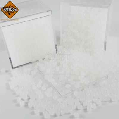 China Poseidon G2095 7mm White Granule PO Hot Melt Adhesive - 95°C Softening Point, 25kg Bag for sale