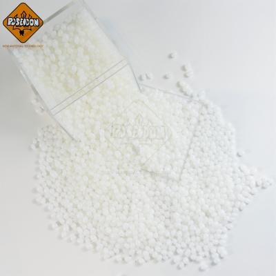 China Poseidon G3200 Polyolefin Hot Melt Adhesive - 7mm White Granules, 107°C Softening Point for Air Filter Manufacturing for sale