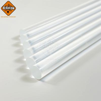China 8/11mm x 30cm White Transparent EVA Polyolefin Hot Melt Glue Sticks with 76°C Softening Point and 9250 cps Viscosity for sale