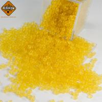 China Yellow Hot Melt Glue Granule 7mm Polyolefin Adhesive for PU Filter Pleated Paper 145°C Softening Point for sale