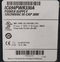 China IC694PWR330 GE Power Supply Net Length 250mm for sale
