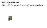 China DAPI 100 3AST000929R109 ABB Ethernet Communicator Interface for sale