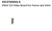 China DSAV 110 EXC57350001-E ABB Video Board For Frame Rate 50Hz for sale