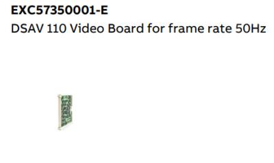 China DSAV 110 EXC57350001-E ABB Video Board For Frame Rate 50Hz for sale