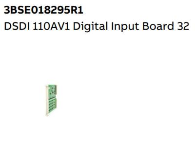China DSDI 110AV1 3BSE018295R1 ABB Digital Input Board for sale