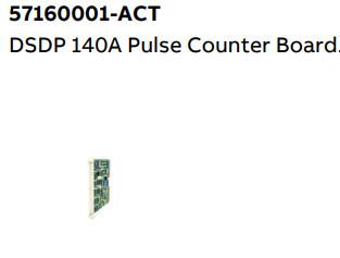 China DSDP 140A 57160001-ACT ABB Pulse Counter Board for sale
