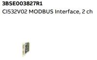 China CI532V02 3BSE003827R1 ABB  MODBUS Interface 2 Ch Width 108 Mm for sale