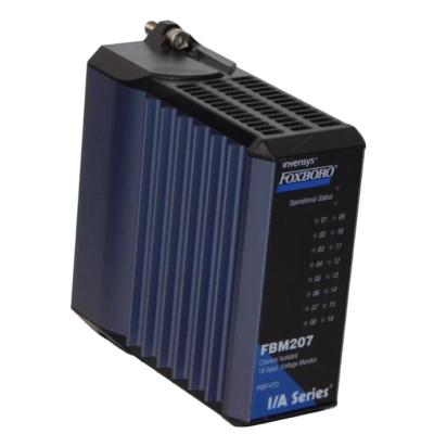 China Foxboro FBM207 Series 16-Channel Voltage Monitor Module with Optical Isolation and Redundant Fieldbus Communication for sale
