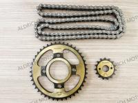 China OEM Motorcycle Chain Sprocket Kit Spare Parts For Honda CG125 for sale