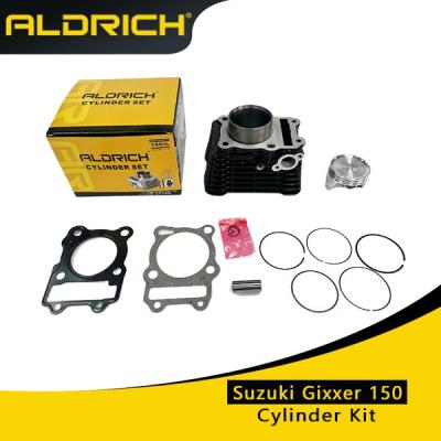 China Wear Resistant Engine Motorcycle Cylinder Kit For Suzuki Gixxer150 57mm Big Bore for sale