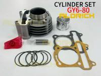 China Replacement GY6 80CC Motorcycle Cylinder Kit 47mm Bore Customized for sale