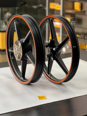 China Haojue KA150-22 Powder Coated Moto Tire Rims Aluminum Wheel Replacement for sale