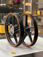 China Haojue KA150-22 Powder Coated Moto Tire Rims Aluminum Wheel Replacement for sale