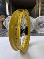 China Heavy Duty Aluminum Powder Coat Motorcycle Rims tyre For Italika DM150 Front Rear for sale