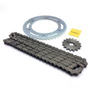 China High Tensile Steel Motorcycle Chain And Sprocket Kit For Honda NXR 150 BROSS for sale