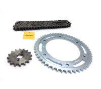 China High Tensile Steel Motorcycle Chain And Sprocket Kit For Honda NXR 150 BROSS for sale