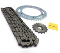 China High Tensile Steel Motorcycle Chain And Sprocket Kit For Honda NXR 150 BROSS for sale