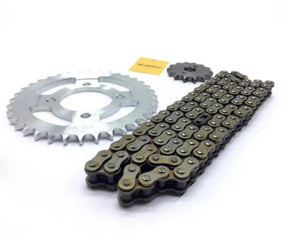 China Heavy Duty C45 Steel Chain And Sprocket Set LF110 428H 102L 36T For Motorbike for sale
