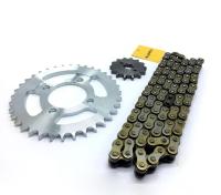 China Heavy Duty C45 Steel Chain And Sprocket Set LF110 428H 102L 36T For Motorbike for sale