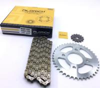 China Bajaj Discover Motorcycle Chain Sprocket Kit 428H 128L 14T For BM150 for sale