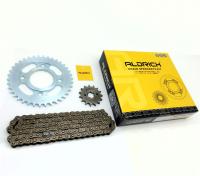 China Reinforced Performance Motorcycle Sprocket Kit Hardened Bajaj Chain Sprocket for sale