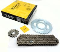 China Reinforced Performance Motorcycle Sprocket Kit Hardened Bajaj Chain Sprocket for sale
