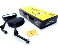 China Bajaj Boxer 100/BM100 Motorcycle Mirror | Impact-Resistant ABS Standard Size | Rear View Side Mirrors Pair (LH+RH) for sale
