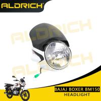 China BM150 Bajaj Boxer 150 Motorcycle Headlight Plastic Lens Front Head Lamp Assembly for sale