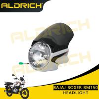 China BM150 Bajaj Boxer 150 Motorcycle Headlight Plastic Lens Front Head Lamp Assembly for sale