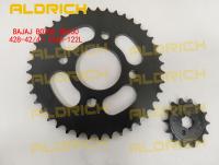 China BAJAJ BOXER BM150 Chain Sprocket Kit High-Durability Steel 428-42/14T 428H-122L Heavy-Duty Motorcycle Drive Sprocket Assembly for sale