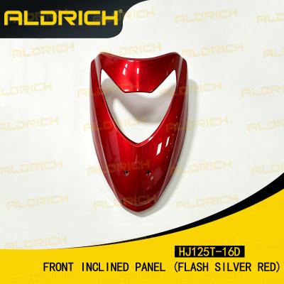 China 48111H82100H121 Front Inclined Panel (Front Cover / Front Fairing) for Haojue HJ125T-16D (Flash Silver Red) for sale