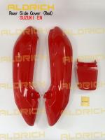 China Aldrich Motorcycle Rear Side Cover Set (Tail Fairing / Side Panel) for SUZUKI EN125/EN150 EN Series (Left & Right) - Black / Blue / Silver / Red for sale
