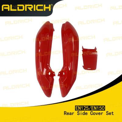 China Aldrich Motorcycle Rear Side Cover Set (Tail Fairing / Side Panel) for SUZUKI EN125/EN150 EN Series (Left & Right) - Black / Blue / Silver / Red for sale