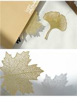 China High Density Souvenir Bookmark Cut Brass Gold Metal Leaf Bookmark ODM for sale