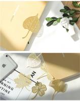 China High Density Souvenir Bookmark Cut Brass Gold Metal Leaf Bookmark ODM for sale