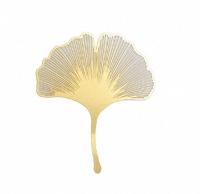 China High Density Souvenir Bookmark Cut Brass Gold Metal Leaf Bookmark ODM for sale