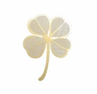China High Density Souvenir Bookmark Cut Brass Gold Metal Leaf Bookmark ODM for sale