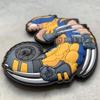 China PVC Custom Embroidered Patches 4 Inch Wearproof for sale