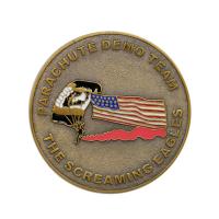 China Custom Made Metal Challenge Coins Soft Enamel BSCI for sale