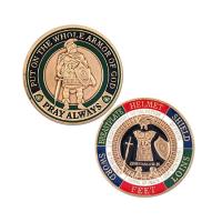 China Custom Design Double-Sided 3d Die Casting Antique Copper Coin Badge For Souvenir for sale