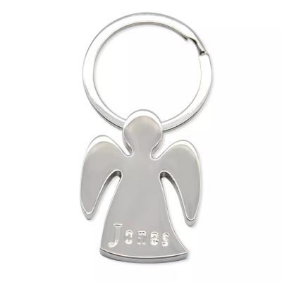 China Silver Personalised Engravable Keyrings Hard Enamel Silkscreen Printing for sale