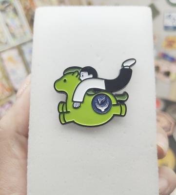 China Famous Basketball Player Cartoon Chic Boys Enamel Pin Badges Custom 0.8mm To 2mm Thick for sale