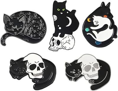 China Black Antique Lapel Pin Badges Custom Metal Logo Badges ODM OEM for sale