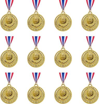 China ODM Bespoke Metal Gold Medal Souvenir Fine Sports Medal With Ribbon for sale