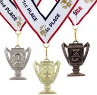 China Zinc Alloy Mens Basketball Silver Gold Metal Award Medals 2mm To 7mm Thickness for sale