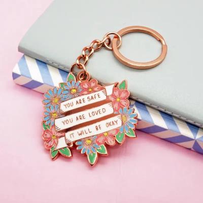 China Pineapple Dogbone Alloy Round Metal Key Rings Die Casting OEM for sale