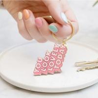 China Promotional Custom Letter Motel Keychains Llavero Porte Cle Metal Keychain 2D 3D for sale