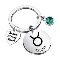 China Souvenir Palms Bet Custom Logo Metal Keychains Cilver Spinning Keychain ISO9001 for sale