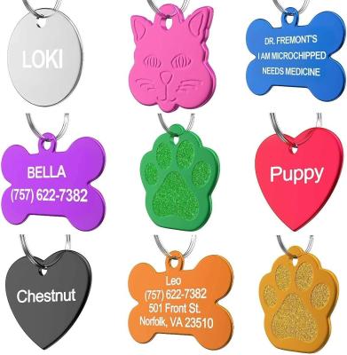 China Custom Logo Personalized Dog And Cat Tags 50*30mm Polishing for sale